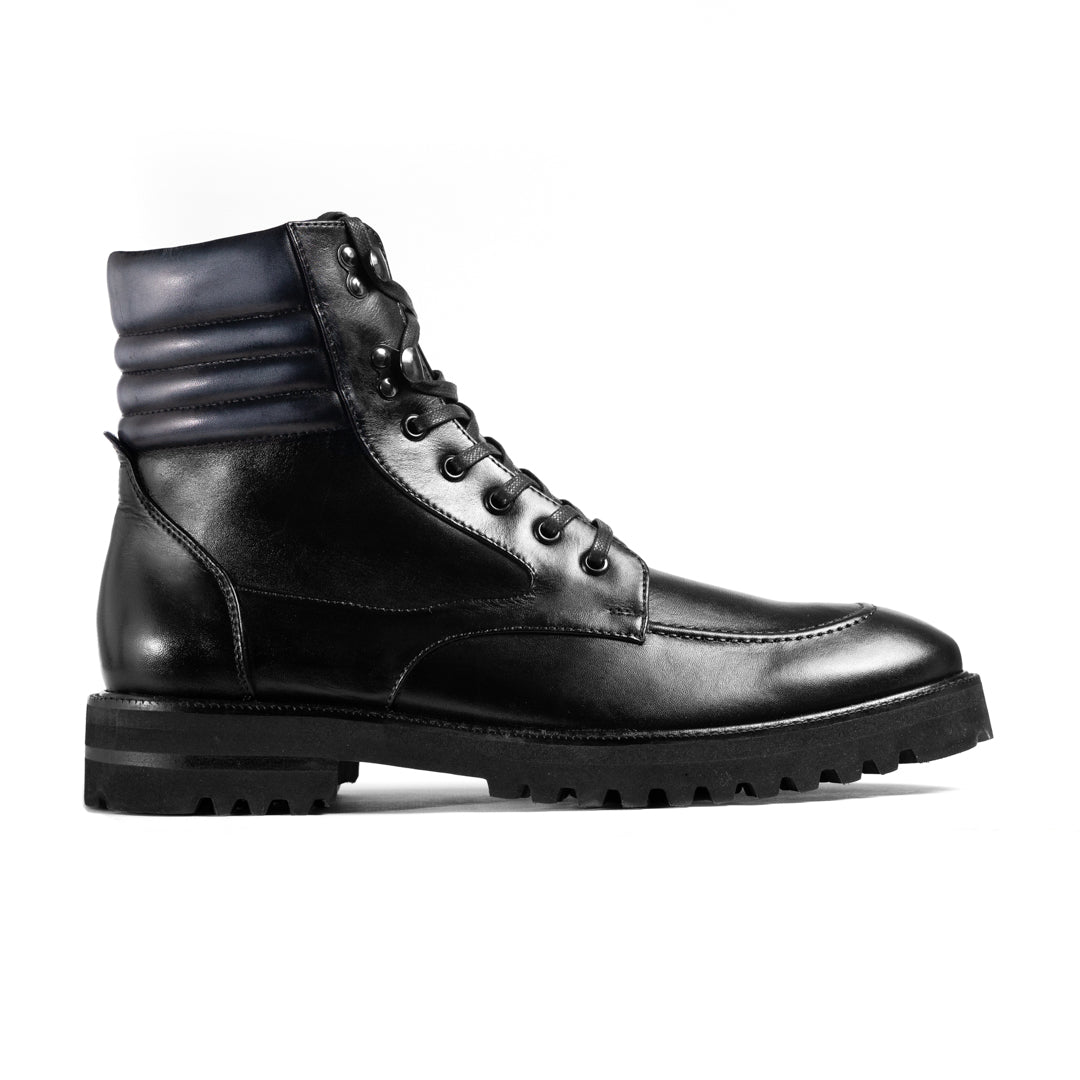 Rocco Boot Black Patina Handmade Leather Italian Shoes for Men – GARDNT
